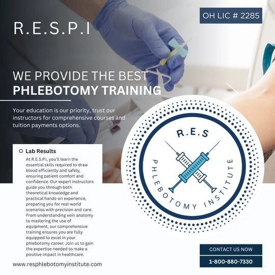 Phlebotomy Certificate Program | RES Phlebotomy Institute